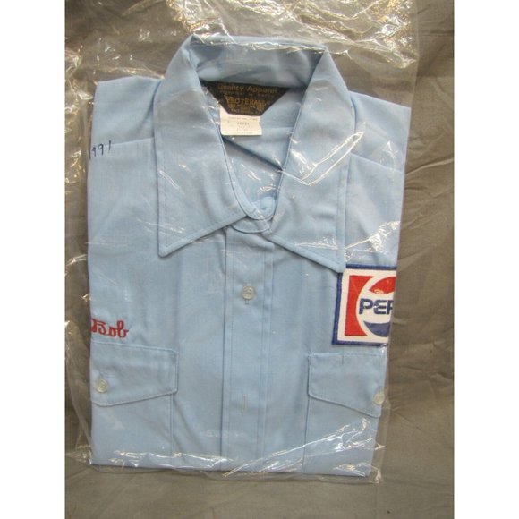 Pepsi | Shirts | Vintage Original Nos Pepsi Uniform Shirt W Patch Left ...